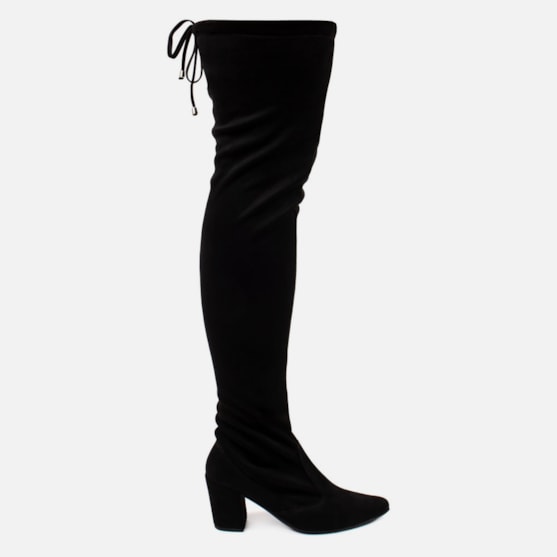 Bota Over The Knee Com ou Sem Salto 3x Sem Juros